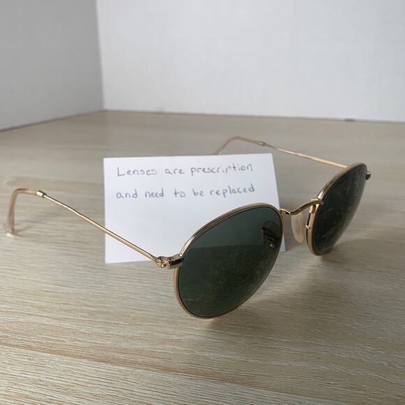 Ray-Ban | Accessories | Rayban Rb3447 Round Metal 0 Sunglasses Gold ...